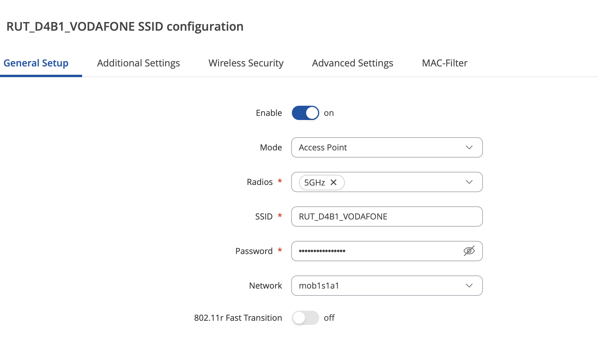 Dedicated SSID for mobile networks only (mob1s1a1 and/or mob1s2a1 ...
